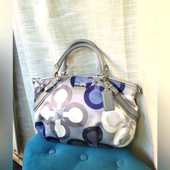 Coach | Bags | Coach Sophia Clover Sateen Satchel Handbag | Poshmark